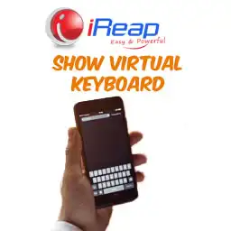 How to display the virtual keyboard when using a barcode scanner tool